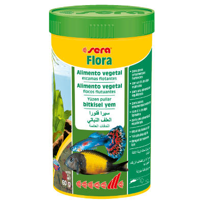 Sera Flora Bitkisel Pul Yem 250ml 60gr | akvaryum market